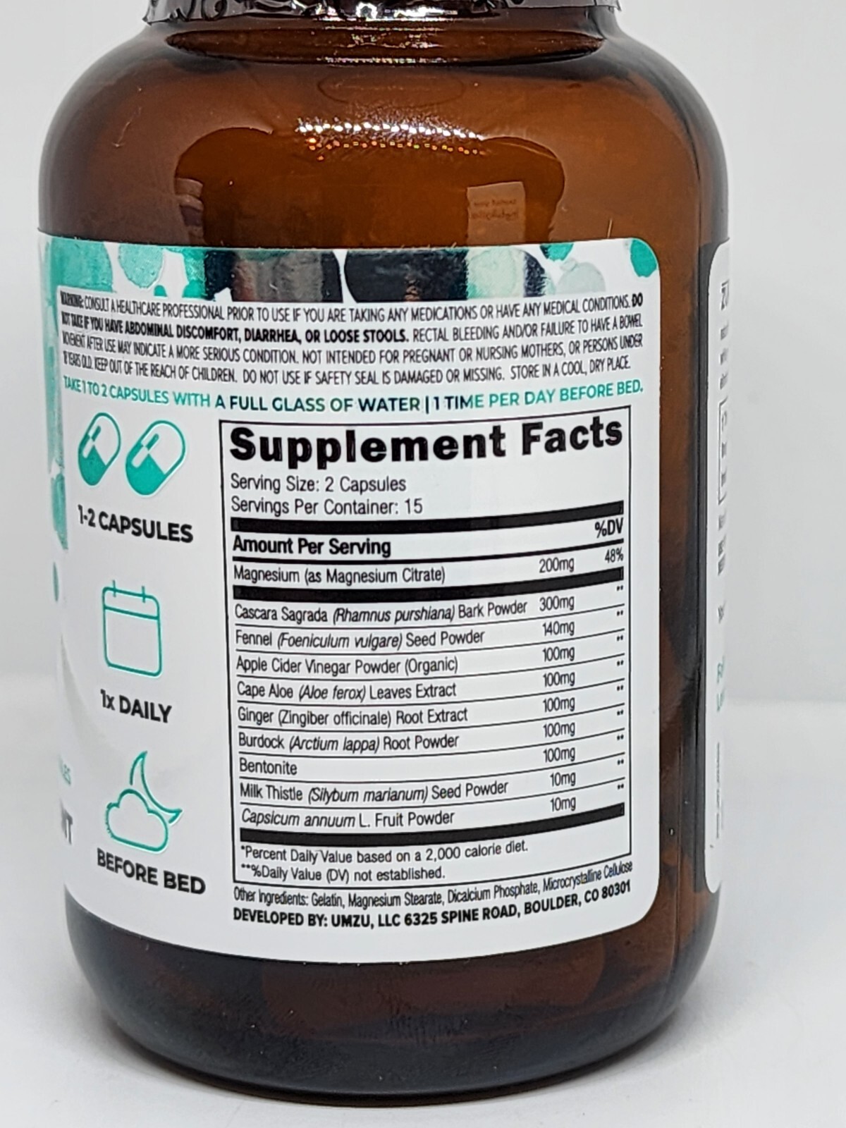 Umzu zuPoo Colon Cleanse & Gut Support Supplement - 30 Capsules for ...