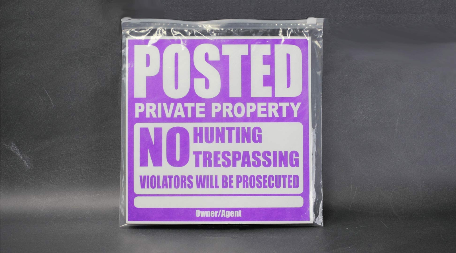 Posted Sign Purple Private Property for outdoors - 11" x 11" 100 per ...