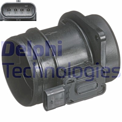 DELPHI Mass Air Flow Meter MAF Black For AUDI CUPRA SEAT SKODA 12-21 ...