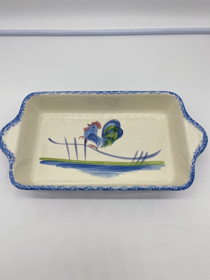 California Pottery Casserole Ovenware Los Angeles Oblong Cass Speckled ...