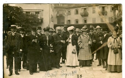 Germany Bad Ems 56130 - Kurhaus Noble Crowd circa 1923 real photo sepia ...