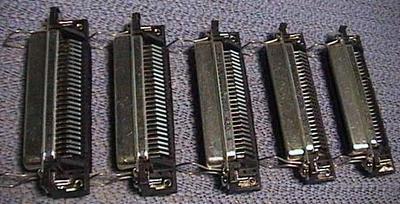 5 LOT AMP FCC57-22500-430 FILTERED MICRO RIBBON CONNECTOR RIGHT ANGLE ...