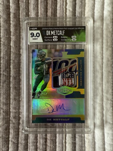 2019 Panini Plates & Patches - 1/1 Rookie Patch Auto DK Metcalf #RPA ...