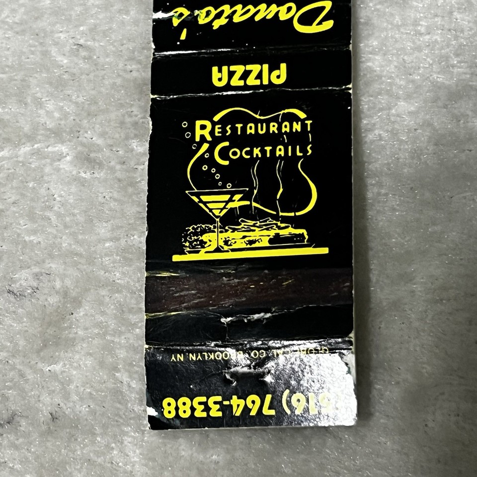 Donatos Restaurant Rockville Center Long Island New York Matchbook ...