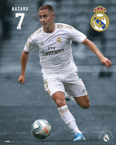 Fútbol - Real Madrid Hazard 19/20 Fútbol - Mini Póster Impresión - 40x50 cm | eBay