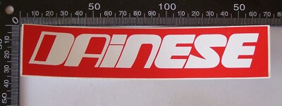 OLD DAINESE MOTORCYCLE CLOTHING LOGO ADVERTISING PROMO STICKER | eBay ...