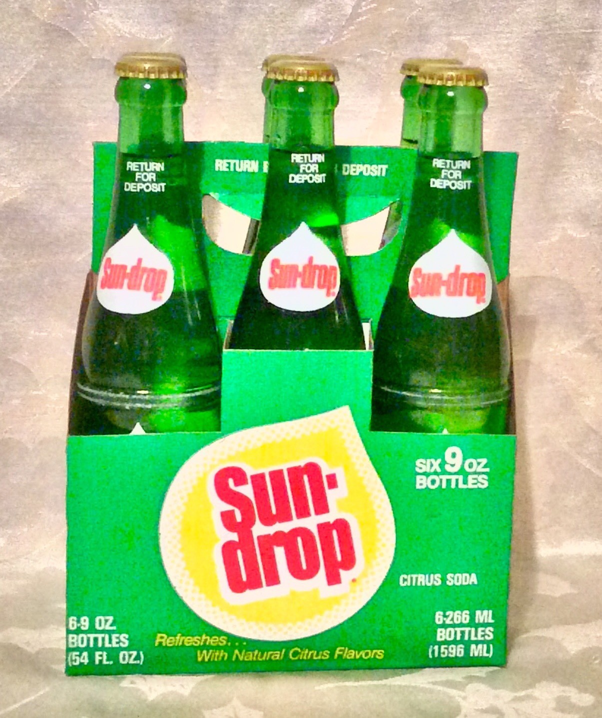 VINTAGE 9oz SUN DROP 6-PACK CARRIER | eBay