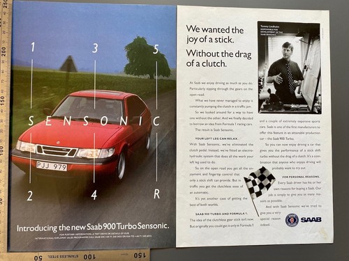 Saab 900 Turbo Sensonic Original 1996 Vintage Advert Werbung Reklame | eBay