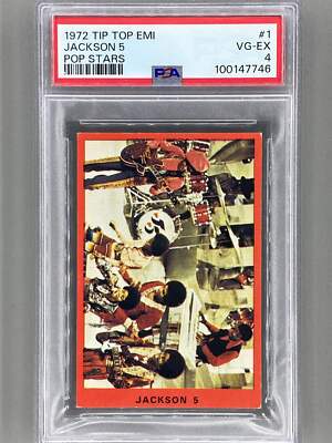 1972 Tip Top EMI #1 Jackson 5 Pop Stars PSA 4 - Pop 1 (Music) | eBay