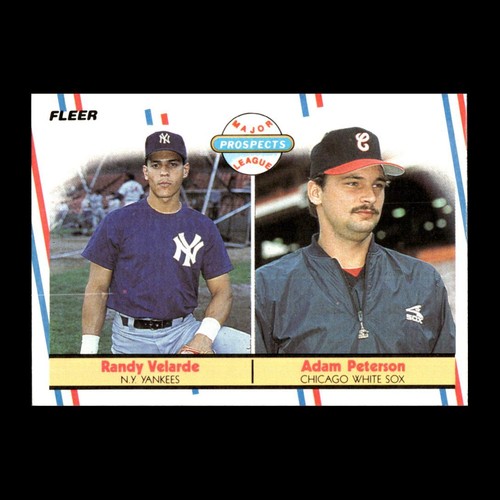 Randy Velarde/Adam Peterson 1988 Fleer Rookie New York Yankees/Chicago ...
