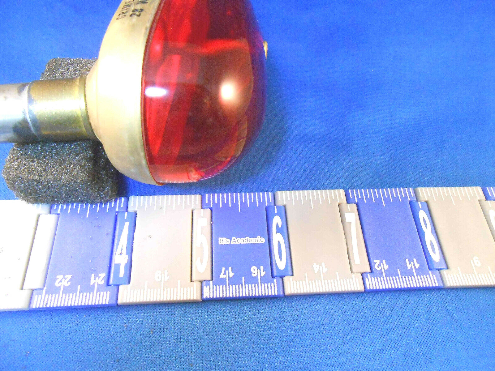 30-0098-5 GRIMES RED NAVIGATIONAL LIGHT GLASS LENS 28.0DC NEW OLD STOCK ...