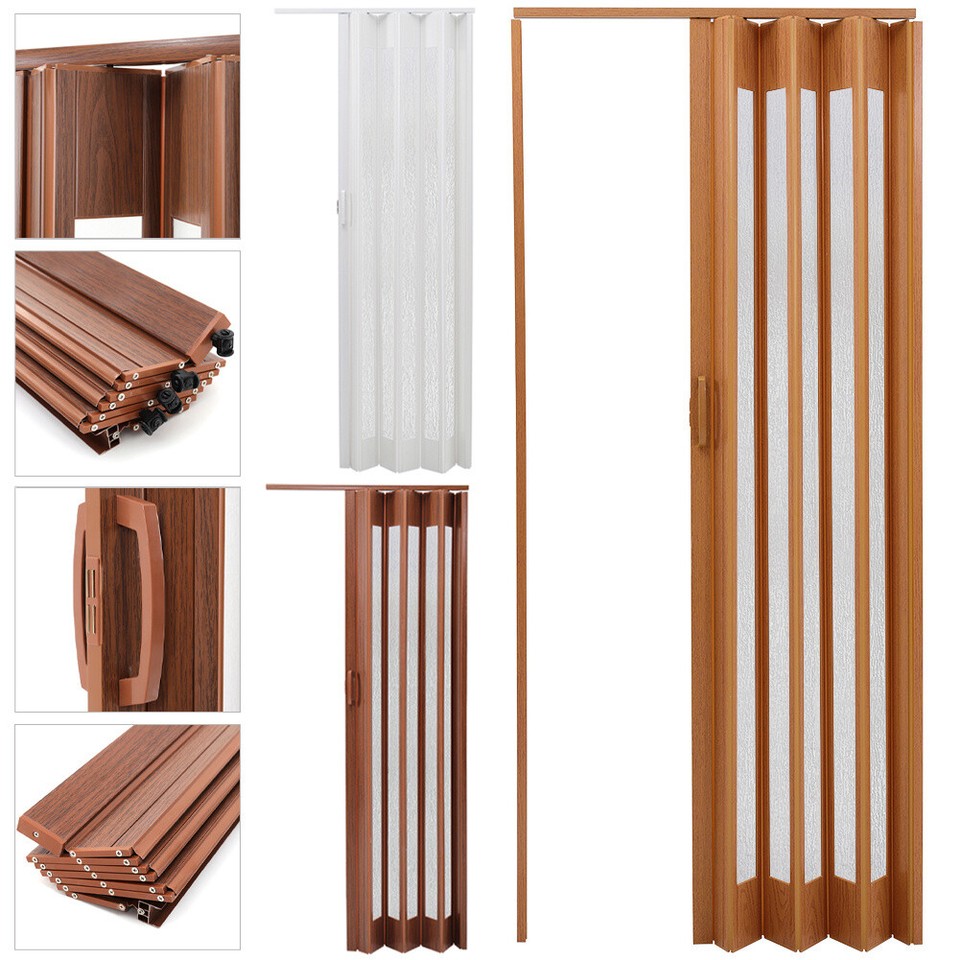 Internal Bi Folding Concertina Accordion Door PVC Sliding Divider Doors ...
