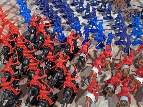 Napoleonic Battle of Waterloo Playset #2 - Attack on the Ridge 54mm Toy ...