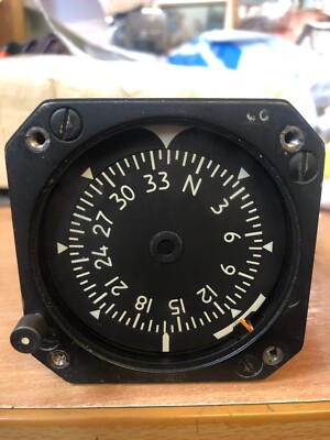 Aircraft SFIM Unit Gyro Compass Gauge. NSN: 6615-99-477-3382. Ex MOD ...