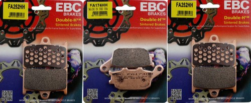 EBC HH Front & Rear Brake Pads Set Yamaha FZ-07, FZ-09 FJ09 XSR FA252HH ...