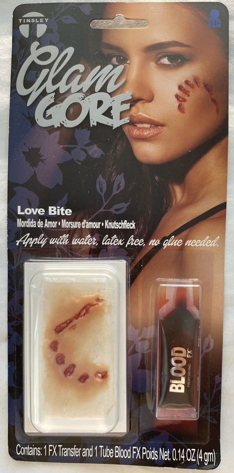 Tinsley Transfers Prosthetic Medium Glam Gore Love Bite 3D FX Transfer ...