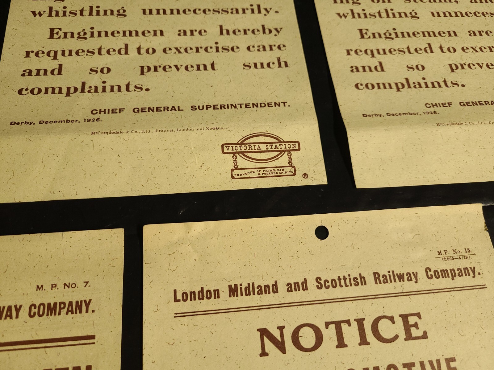 Victoria Station Restaurant Vintage Menu Lot Of 7 | eBay