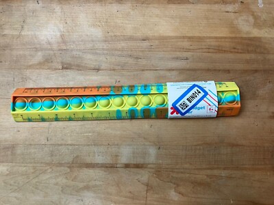 Up & Up Pop Fidget Flexible Ruler Orange/Blue/Yellow School | eBay