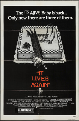 IT'S ALIVE PART 2/IT LIVES AGAIN orig 1978 one sheet movie poster LARRY ...