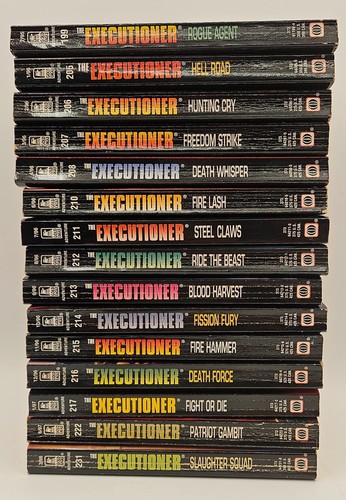 Vtg Lot of 15 Mack Bolan THE EXECUTIONER Paperback Books Don Pendleton ...