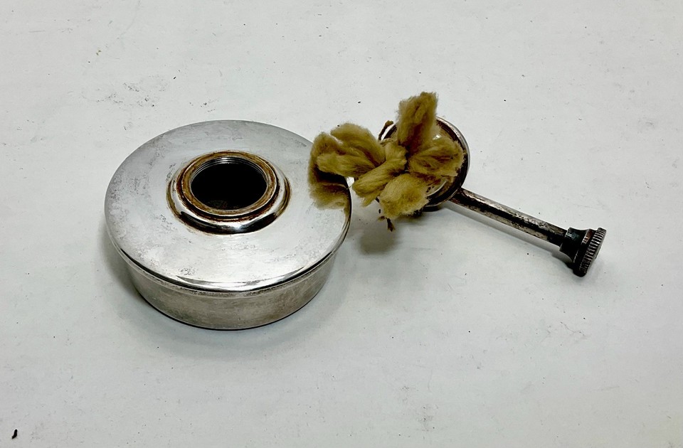 Vintage Jewelers Lamp Alcohol Oil Burner Heater Silver Plated W/Wick | eBay