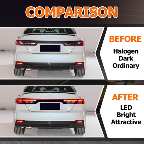 RGB LED Tail Lights &Trunk Lamps for Toyota Camry 2024-2025 Animation ...