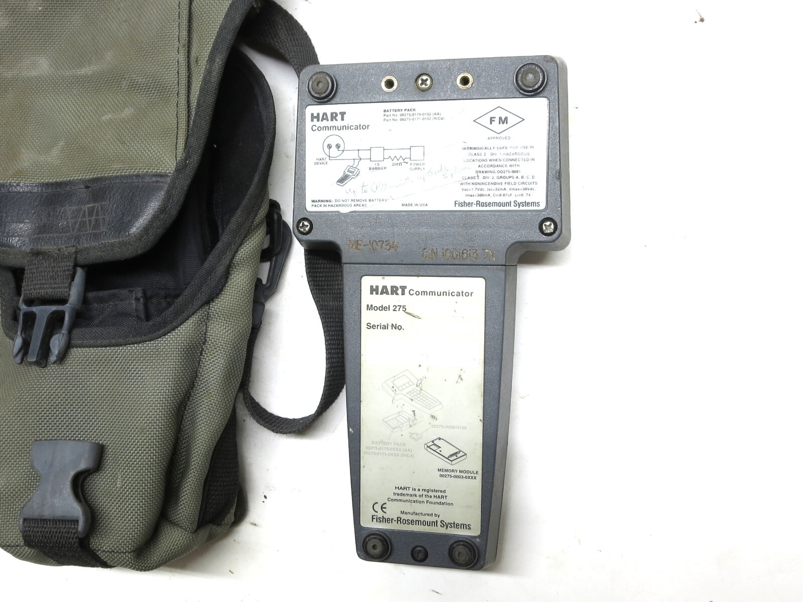 HART 275 Field Communicator Fisher Rosemount P/N 00275-0191-0023 Made ...