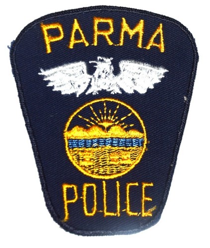 PARMA OHIO OH Sheriff Police Patch SILVER EAGLE STATE SEAL VINTAGE OLD ...
