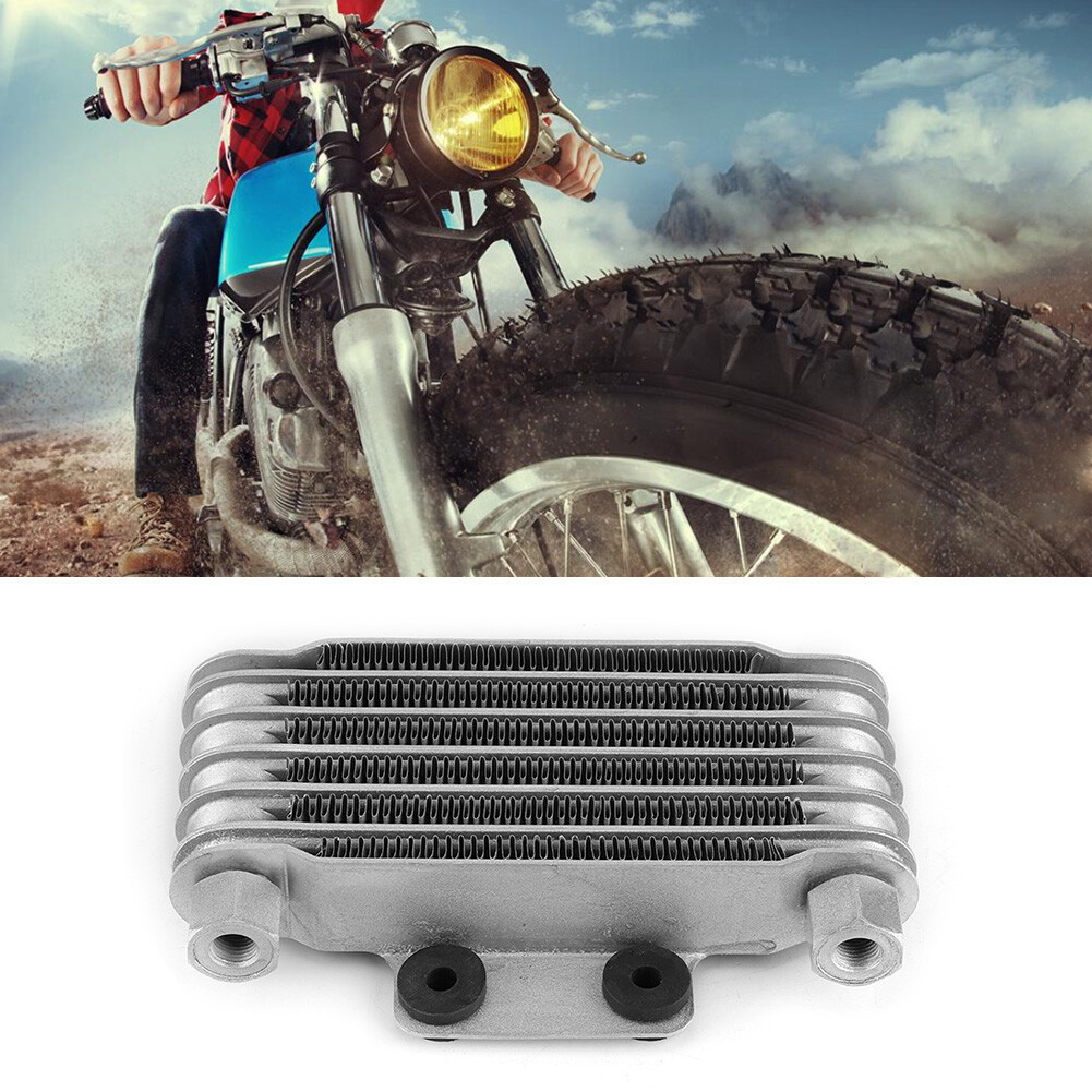 .* 6 Row Motorcycle Engine Oil Cooler Cooling Radiator 125-250CC | eBay