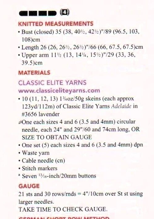 KNITTING PATTERN PAPER COPY Ladies designer lace cabled yoke Cardigan ...