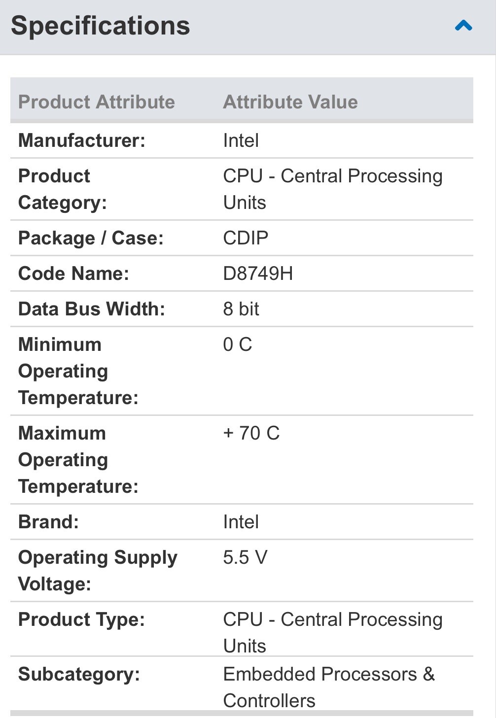 Intel D8749H 8 Bit Microcontroller EPROM Ceramic 40 pin *2 Pcs.* NEW | eBay