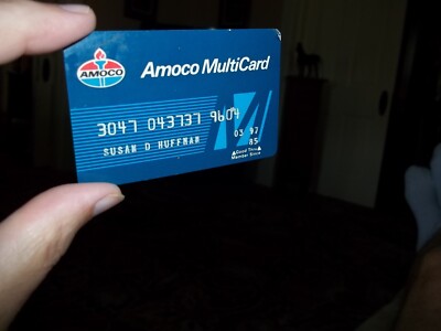 Amoco Multi'Card Credit card plastic with strip 1997 | eBay