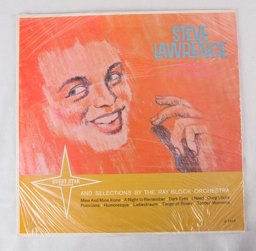 Steve Lawrence Command Performance, Selections by te Ray Block Orchestra, NOS LP | eBay
