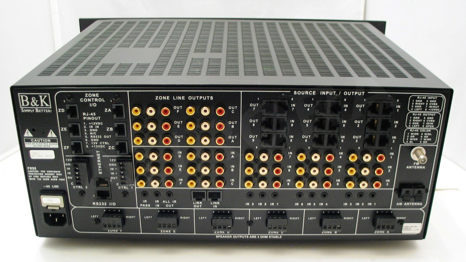 B&K CT600.1 Amplifier & Controller - 12 Channels 6 zones - Accessories ...