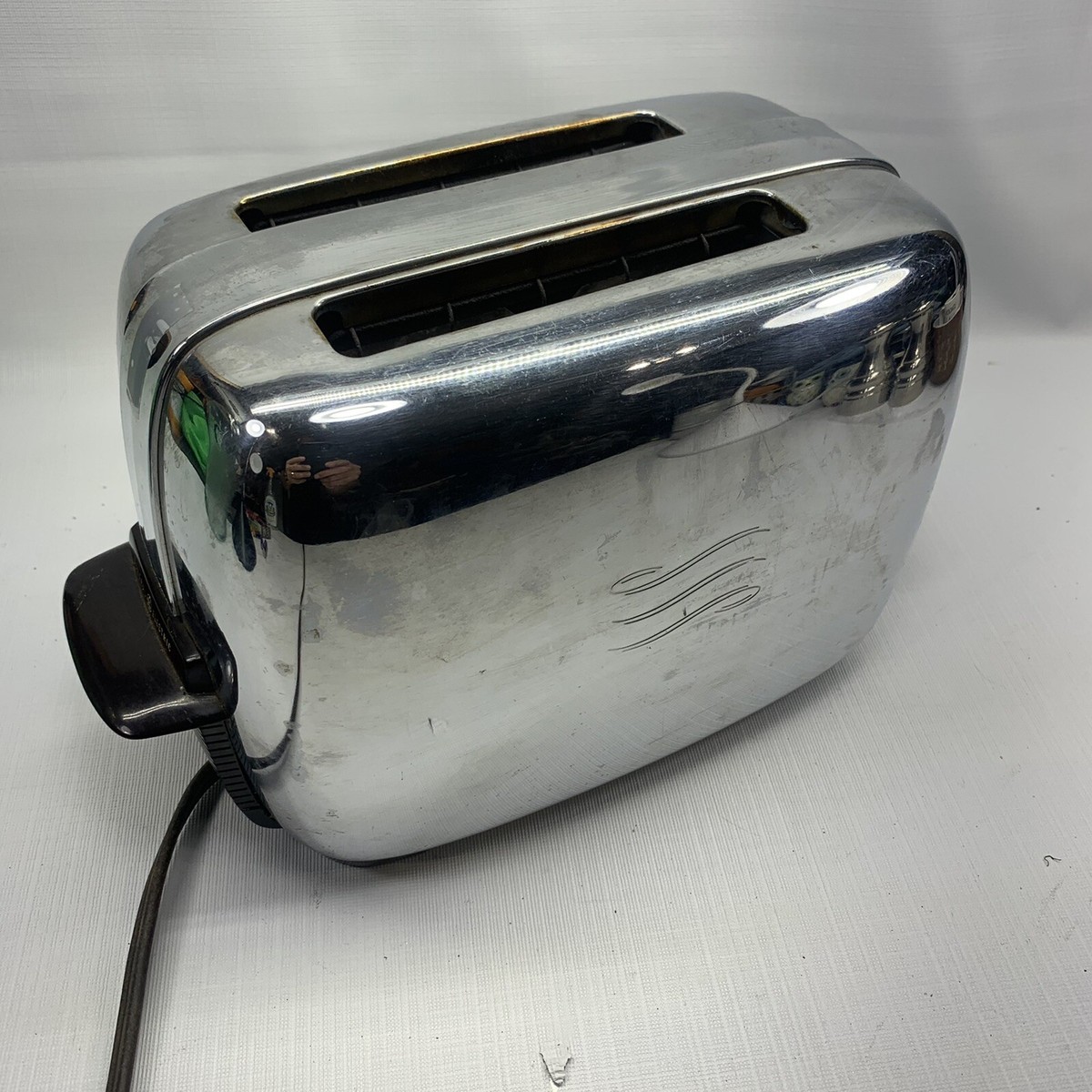 Vintage Toaster Oven Chrome Ge General Electric Made In Usa