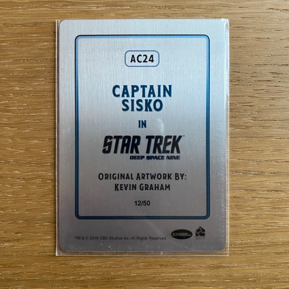 Star Trek Inflexions Painted Portrait Metal Insert Ac24 Sisko | eBay