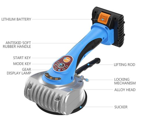 Portable Tile Paver Tool Tile Laying Automatic Floor Vibrator Leveling ...