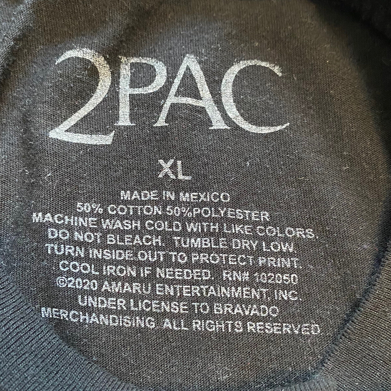 Tupac Shakur 2PAC Prayer Hands Praying Size XL Black … - Gem