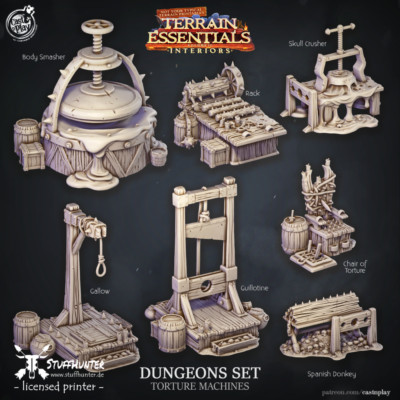 Dungeon Set - Torture Machines - Terrain Essentials Interiors ...