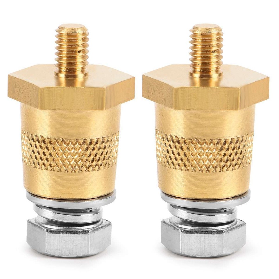2Pcs Battery Pole Adapter Terminal Connector Fittings M6 M8 Thread Post ...