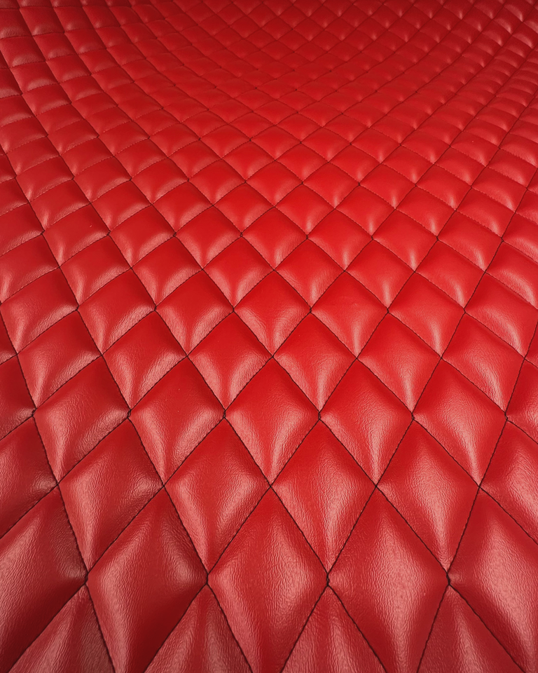 Quilted Vinyl Pebble Grain Texture Diamond 2" x 3" With 3/8" Foam ...