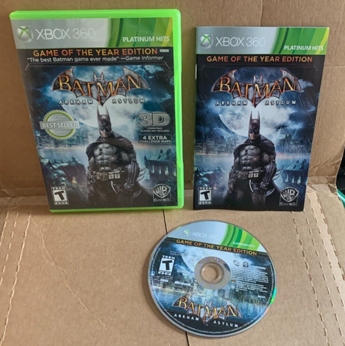 Batman: Arkham Asylum -Platinum Hits Game of the Year Edition ( Xbox ...