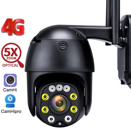 4G SIM IP Camera 1080P 5MP HD Wireless WIFI Outdoor Security Dome ...