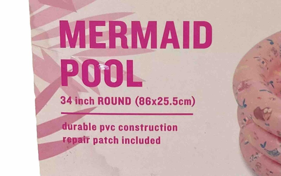 Tommy Bahama mermaid kids pink inflatable pool | eBay