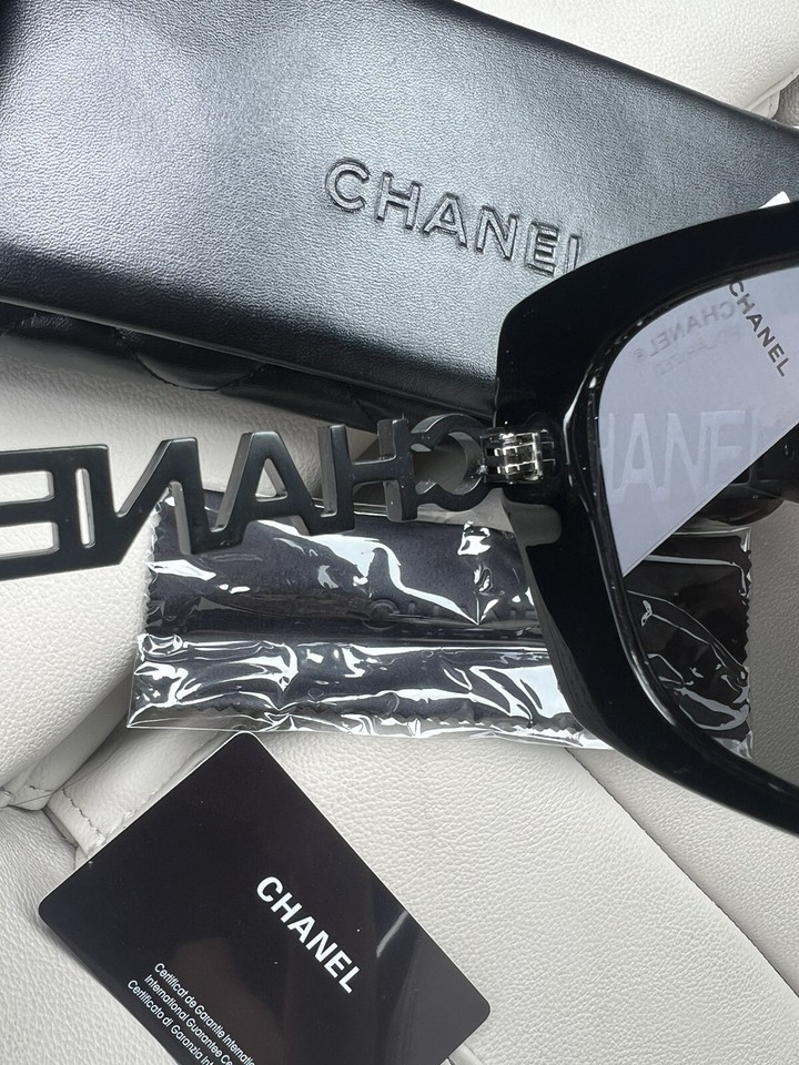 Authentic CHANEL Sunglasses CH5422B Women's Polarized-Black New With ...