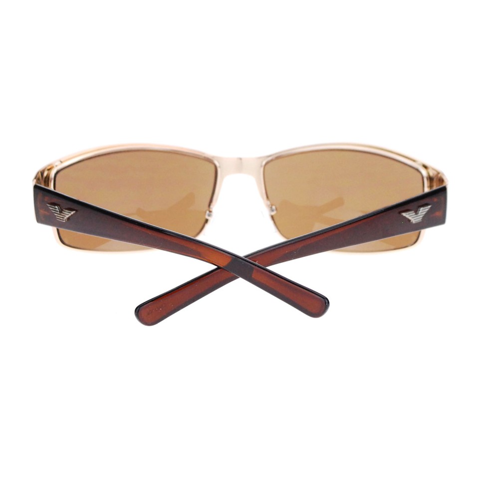 Mens Metal Designer Fashion Narrow Rectangular Luxury Secret Agent ...