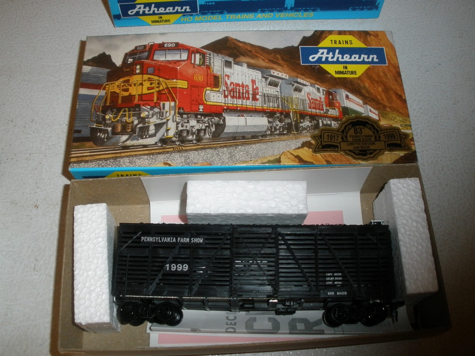 NEW Athearn Trains in Miniature HO Stock Car 83rd PA Farm Show Limited ...