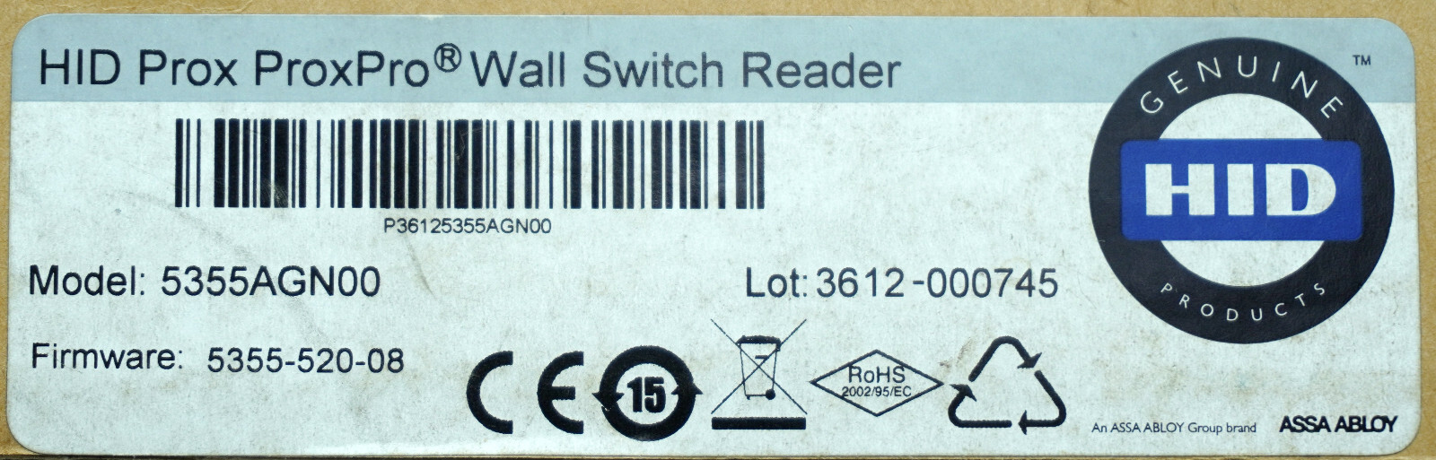 HID ProxPro Proximity Card Reader 5355AGN00 | eBay