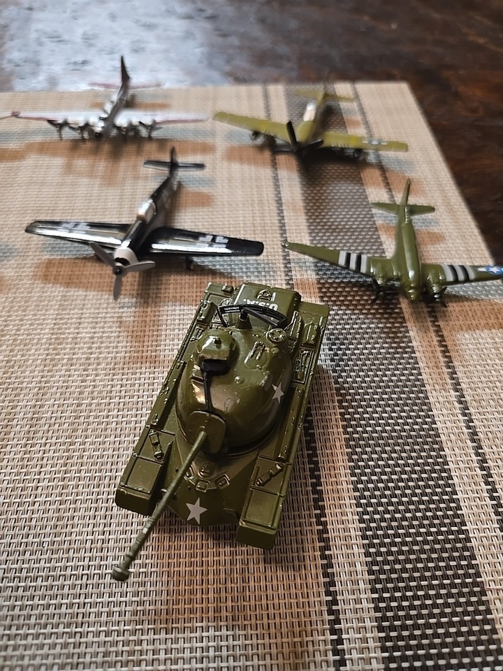 Vintage Diecast Military Plane/Tank Lot Of 11 Dyna Flit (A) | eBay