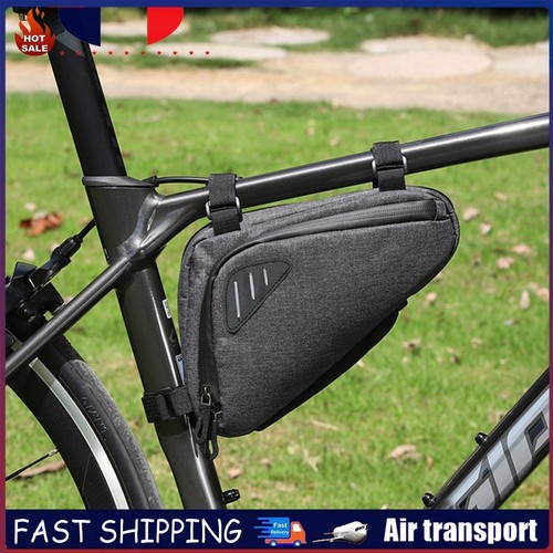 Bike Triangle Bag with Reflective Stripes MTB Road Folding Bike Front ...
